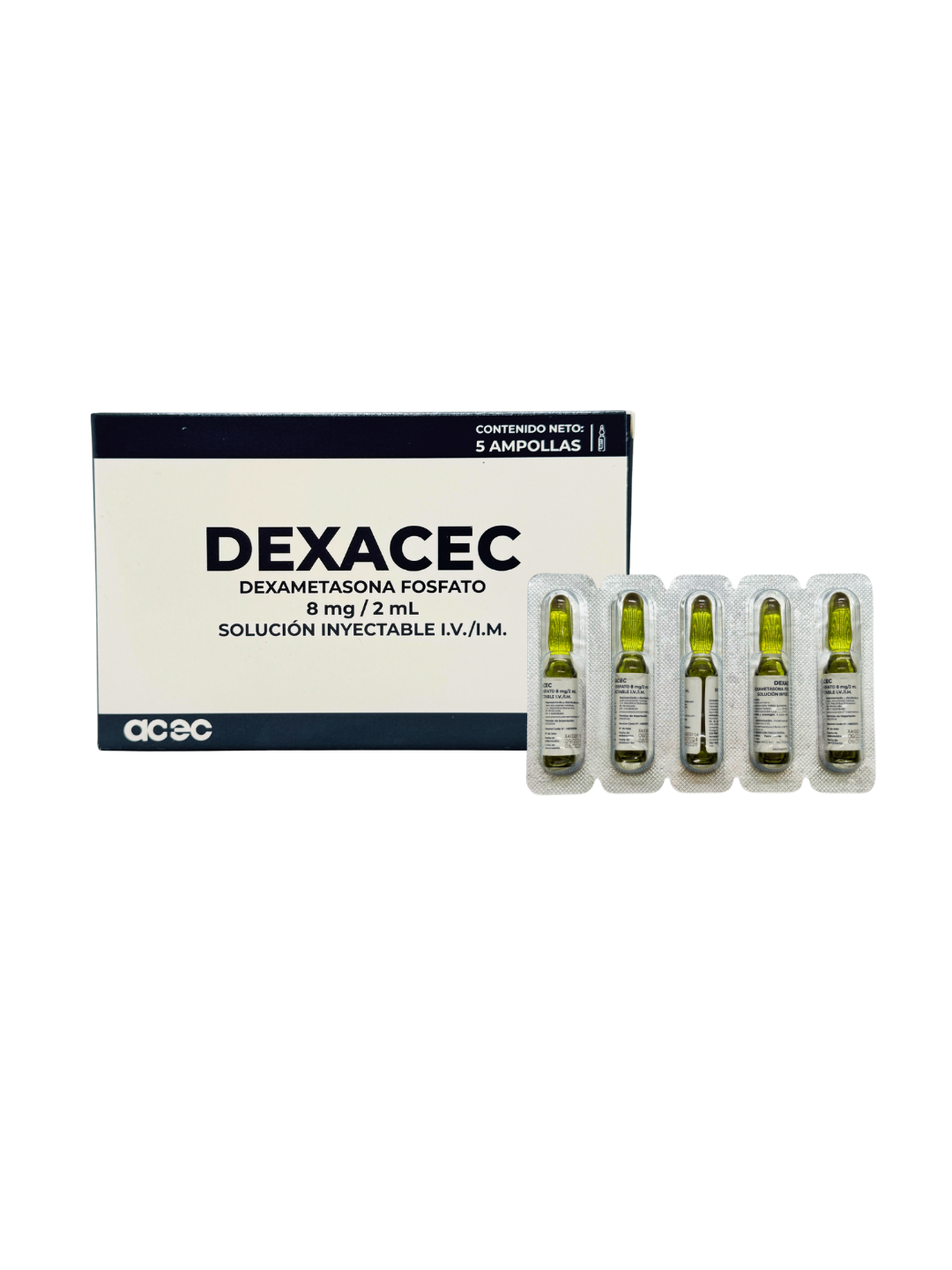DEXASOL 8 mg / 2 mL SOLUCIÓN INYECTABLE I.V./I.M. - Dexametasona - ACEC ...